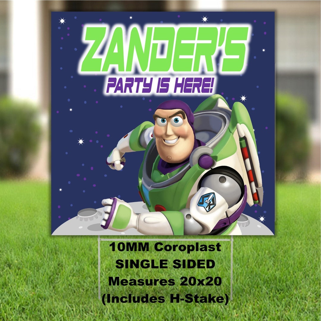 Buzz Lightyear Lawn/yard Sign - Etsy
