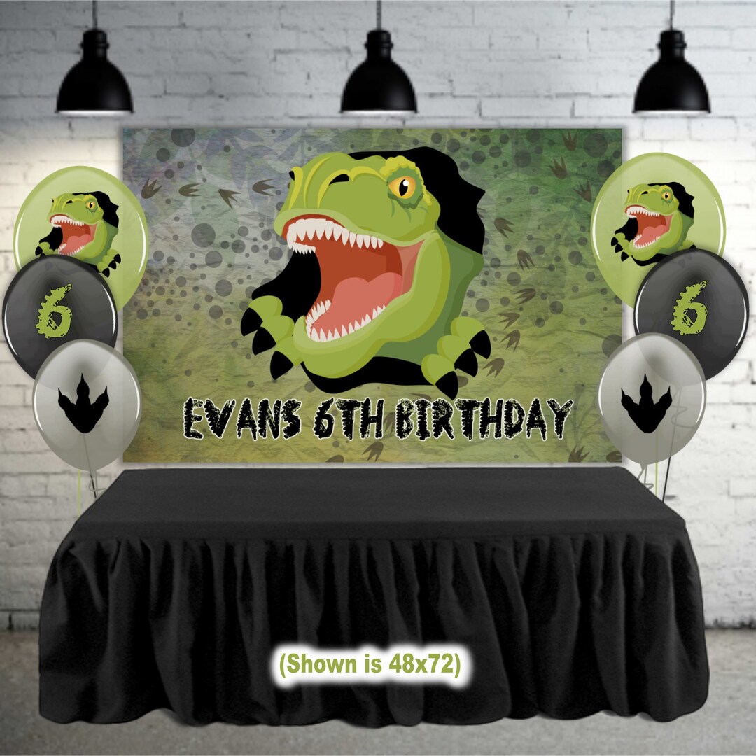 Dinosaur Party Banner - Etsy