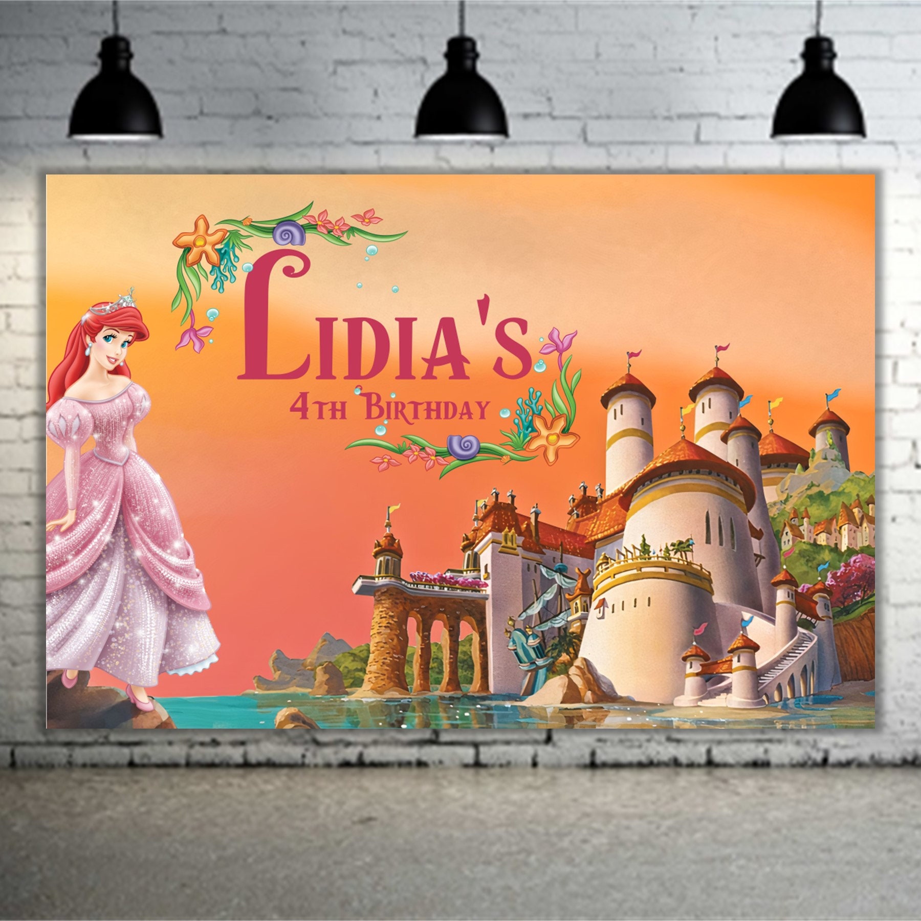 Little Mermaid Castle Poster