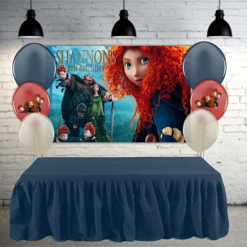 Brave Party Banner Backdrop - Etsy