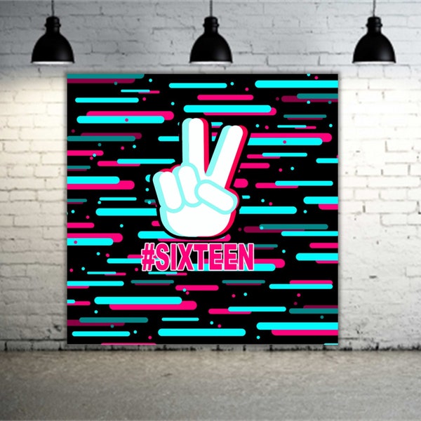 Tik Tok Backdrop - Etsy