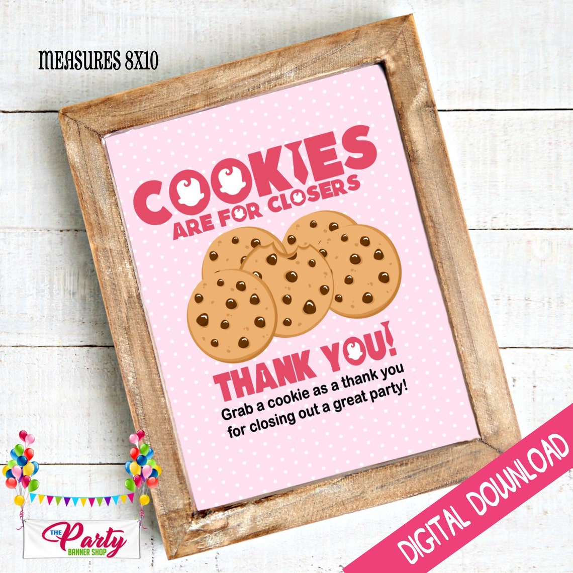 Cookies are for Closers Sign in Pink | Etsy