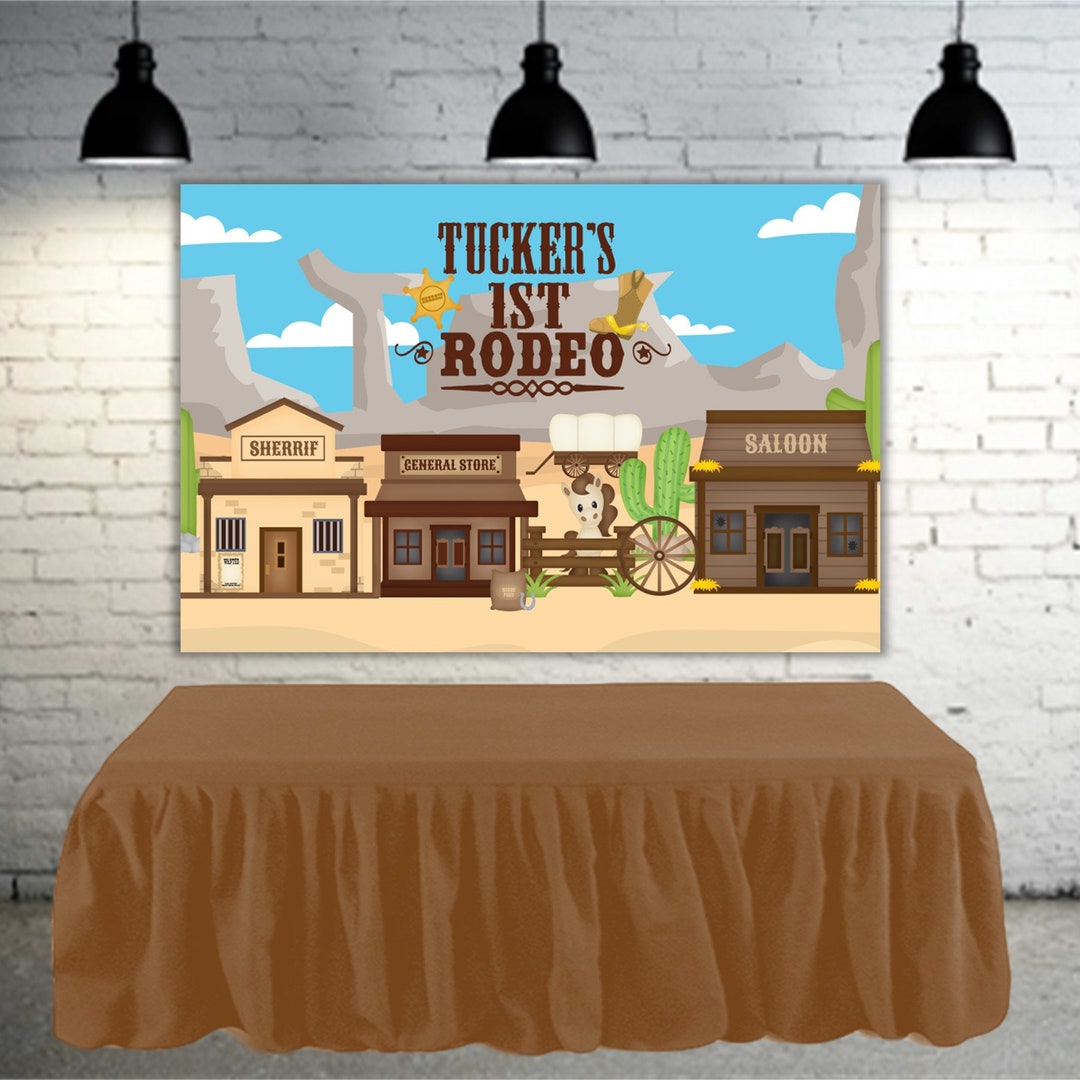 First Rodeo Party Banner - Etsy