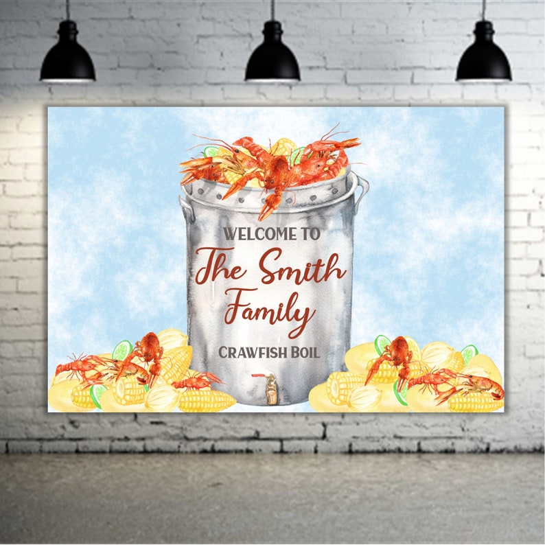 Crawfish Boil Party Banner - Etsy