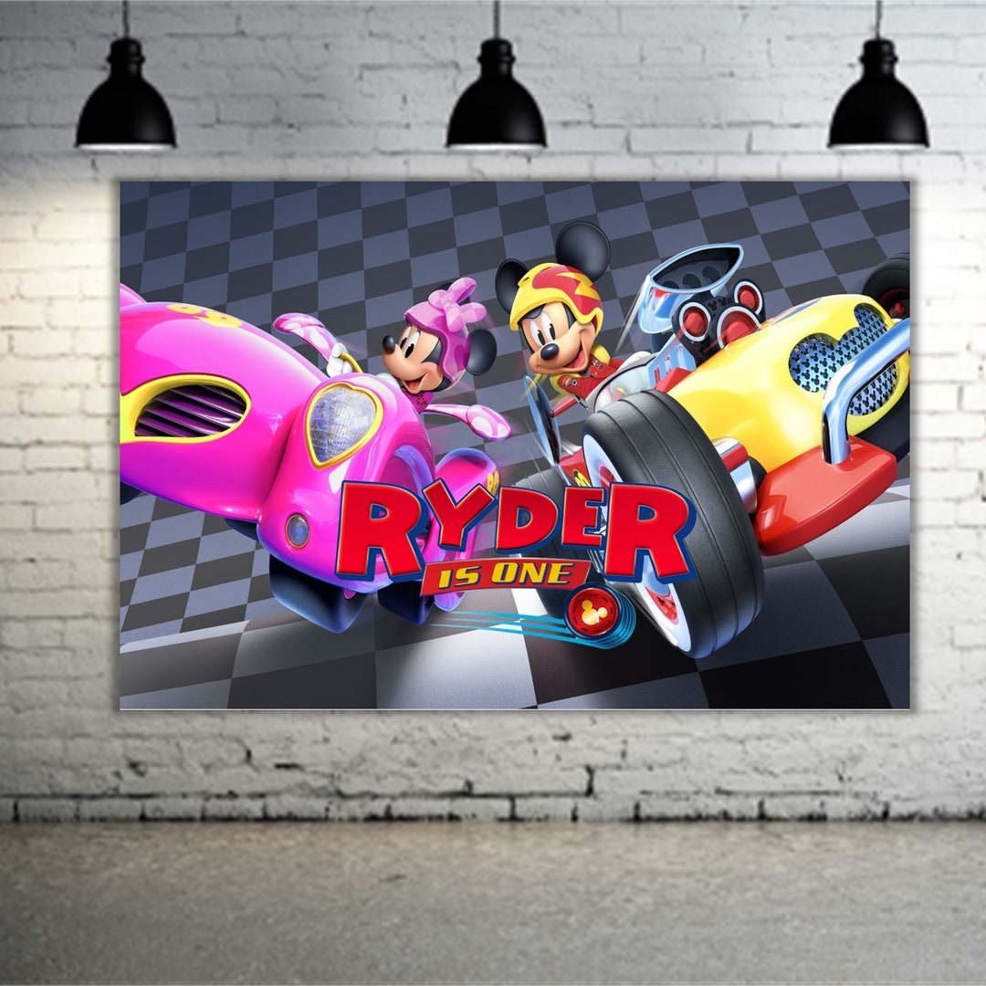 Mickey Roadster Racers Party Banner - Etsy
