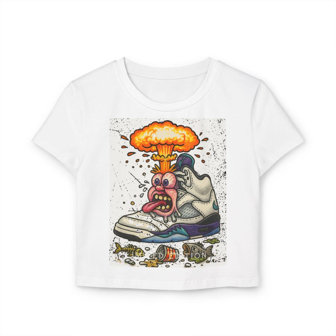 Cartoon Explosion Baby Tee: Organic Cotton Graphic Top - Etsy