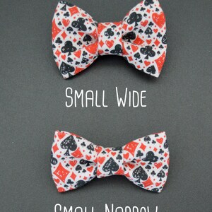 Small Dog Bow Tie Playing Card Pips Pet Collar Accessory - Etsy