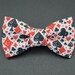 Small Dog Bow Tie Playing Card Pips Pet Collar Accessory - Etsy