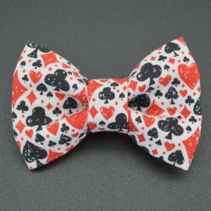 Small Dog Bow Tie Playing Card Pips Pet Collar Accessory - Etsy
