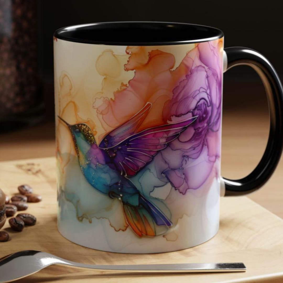 Coffee Mug, Tea Mug - Hummingbird in Flight, Coffee Mug (11 Oz, 15oz ...