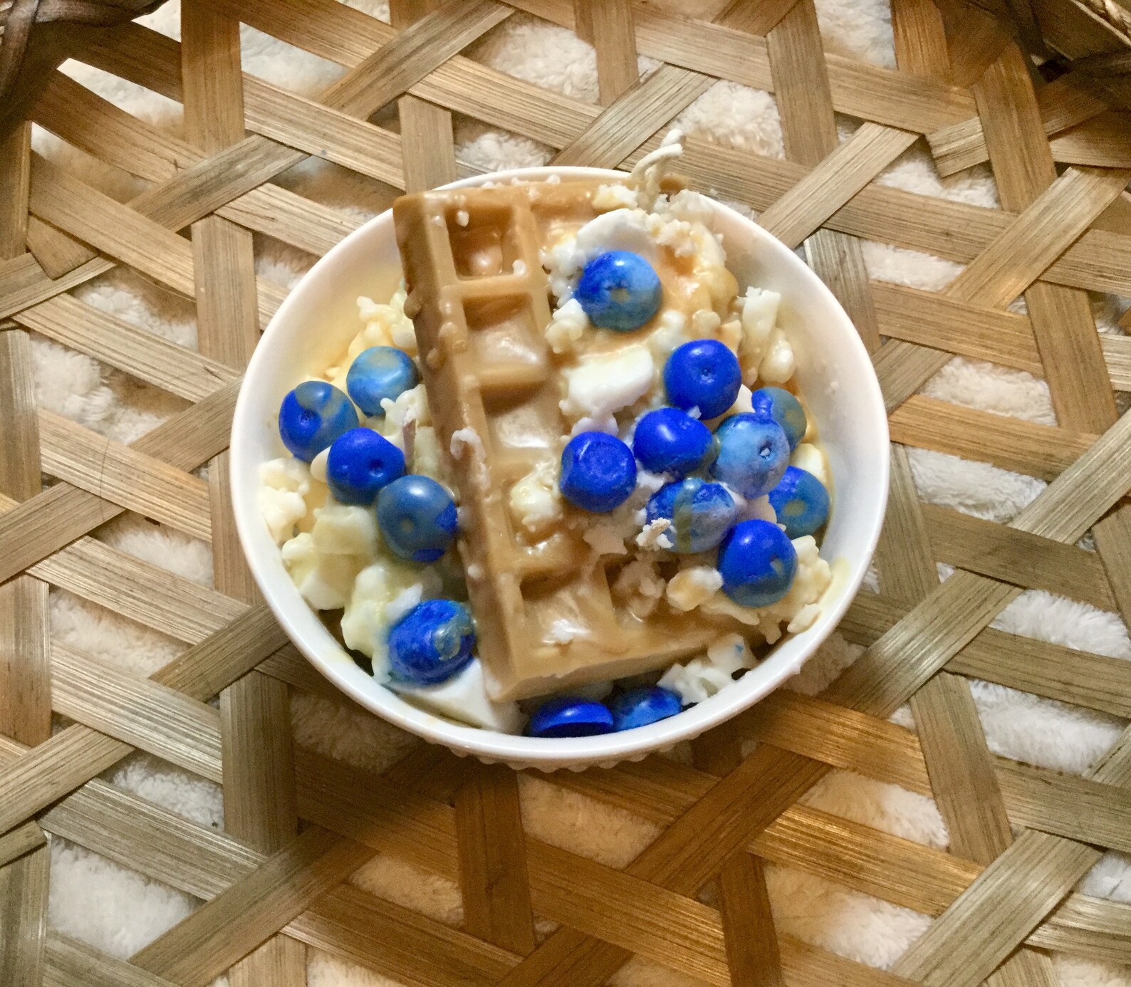 Large Sweet Maple Syrup Waffle Maple Scent Dessert Candle - Etsy