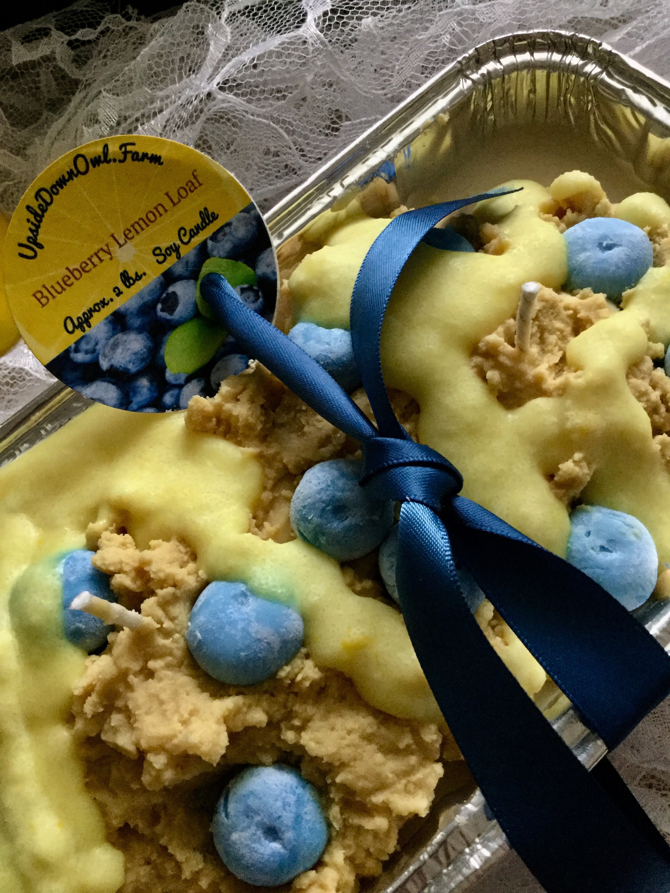 Blueberry Lemon Loaf Candle 16 Oz. Blueberry Candle - Etsy