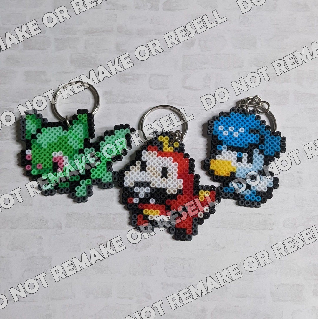 Pokemon Gen 9 Starter Perler Keychain - Etsy