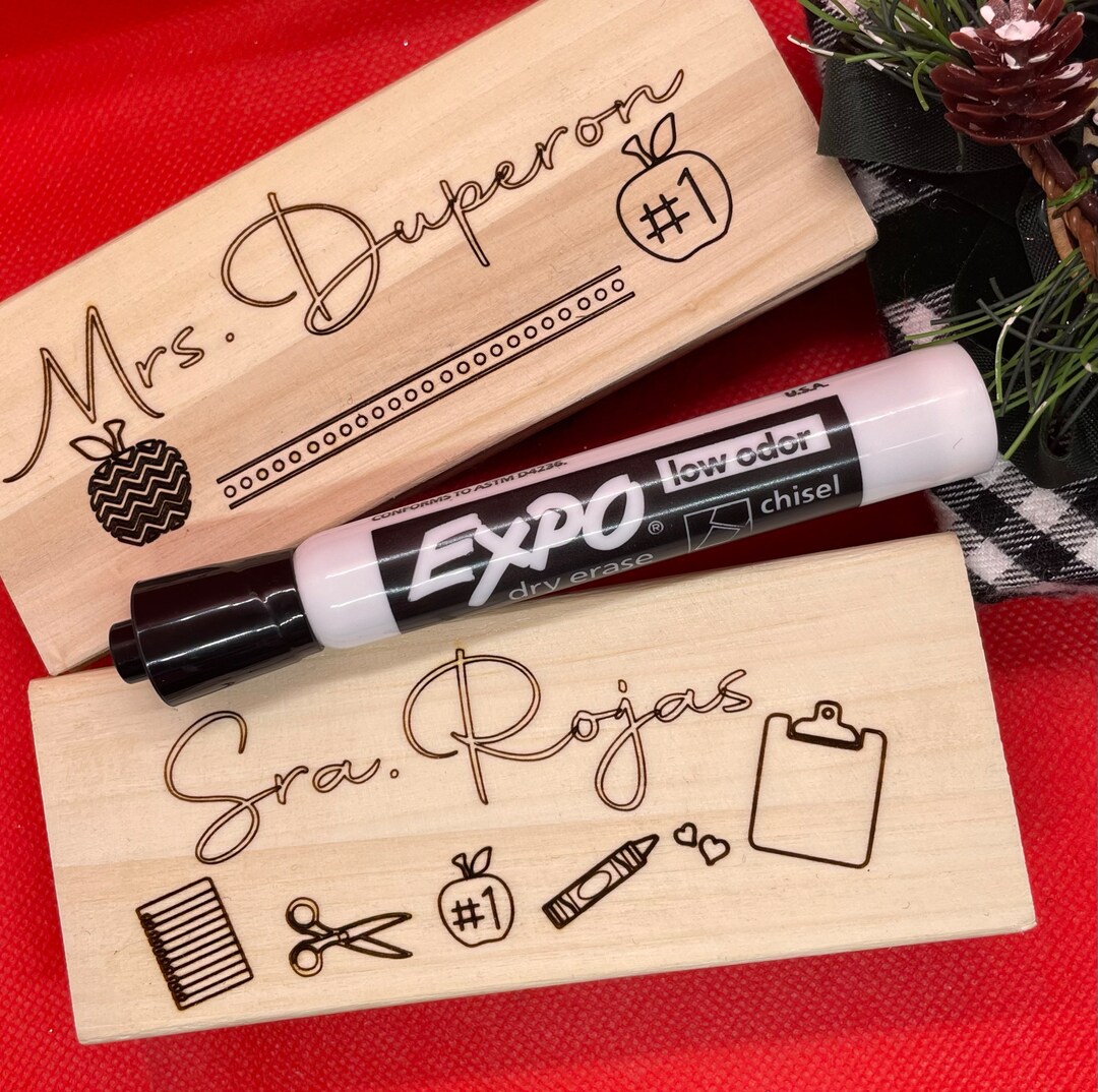 Personalized White Board Chalk Board Eraser - Etsy