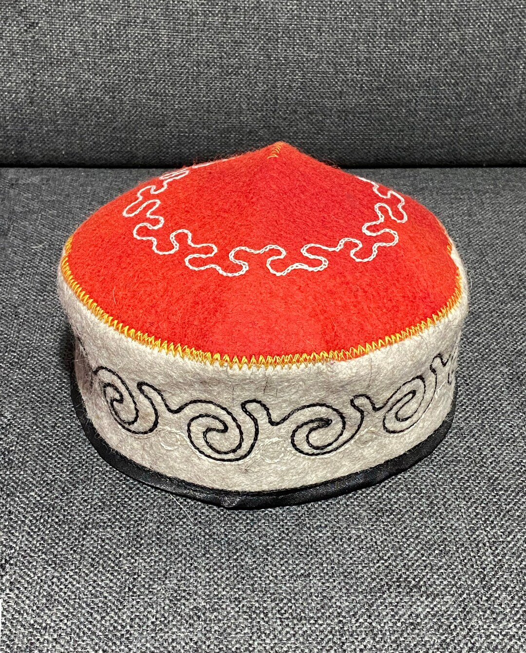 Uzbek Felt Kufi Hat Tubeteika With Cotton Lining in 4 Sizes: 58, 59, 60 ...