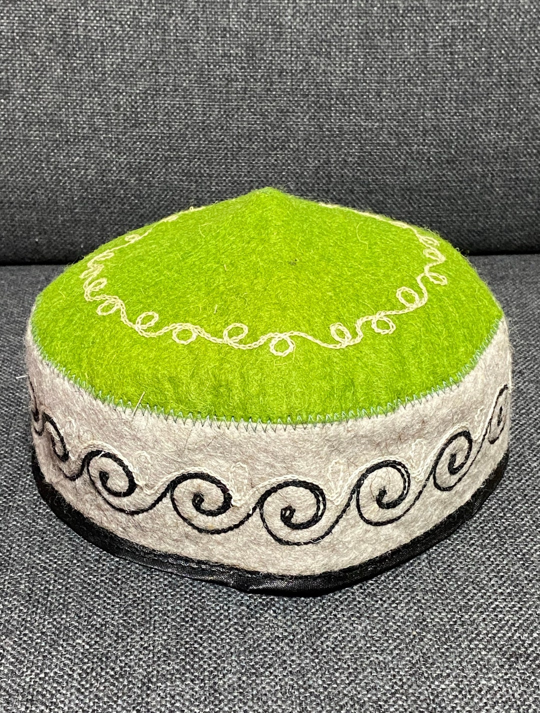 Uzbek Kufi Felt Hat Tubeteika With Cotton Lining in 3 Sizes: 59, 61, 62 ...