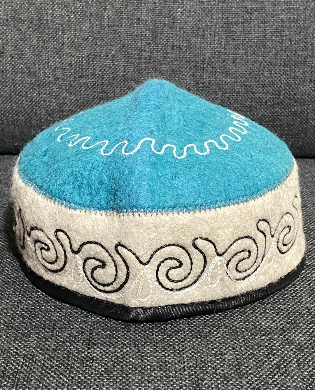 Uzbek Felt Kufi Hat Tubeteika With Cotton Lining, 58 Cm / 22.8 Inch - Etsy