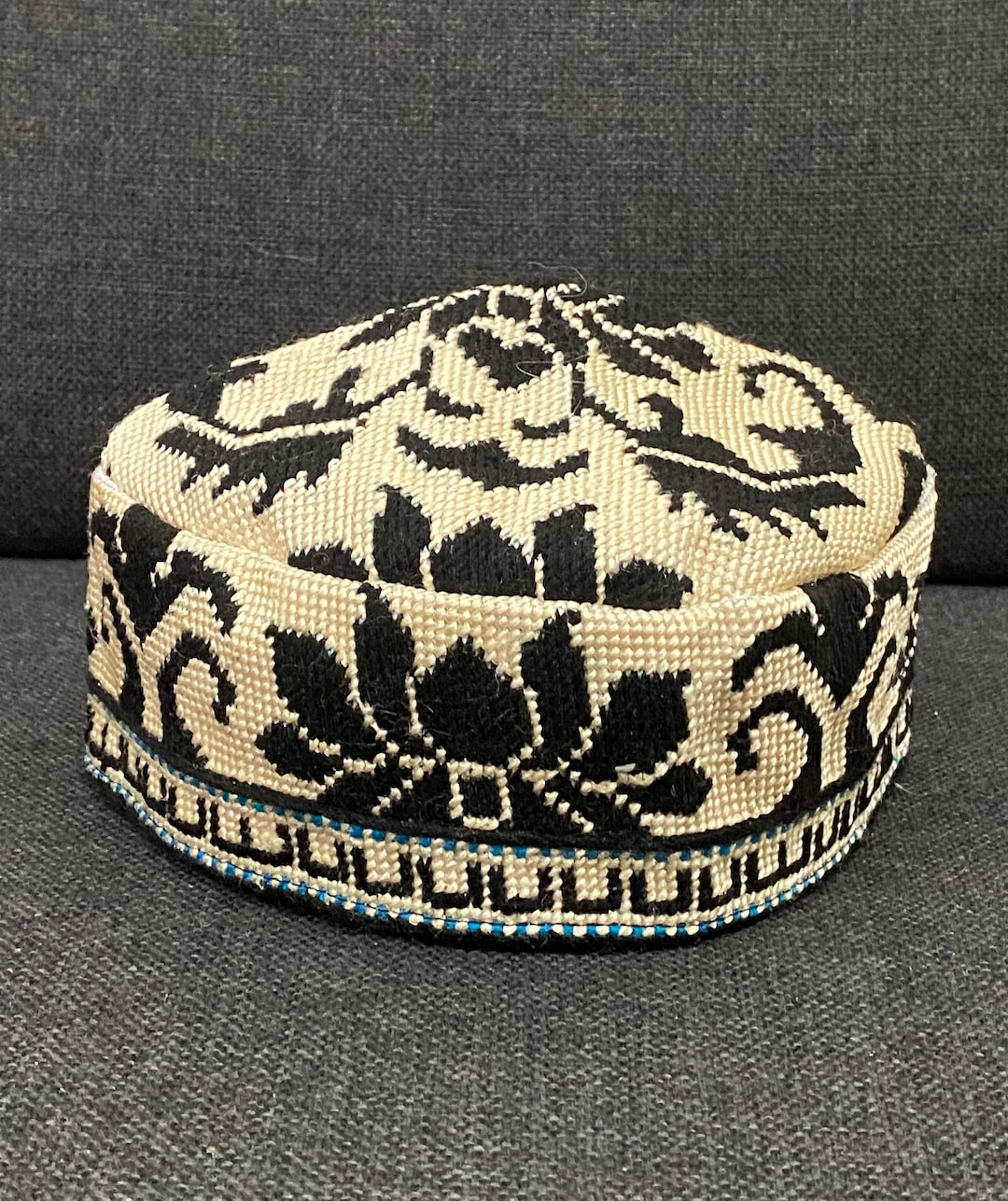 Uzbek Kufi Hat - Buchari Kippah in 2 Sizes: 56, 59 Cm / 22, 23,2 Inch ...