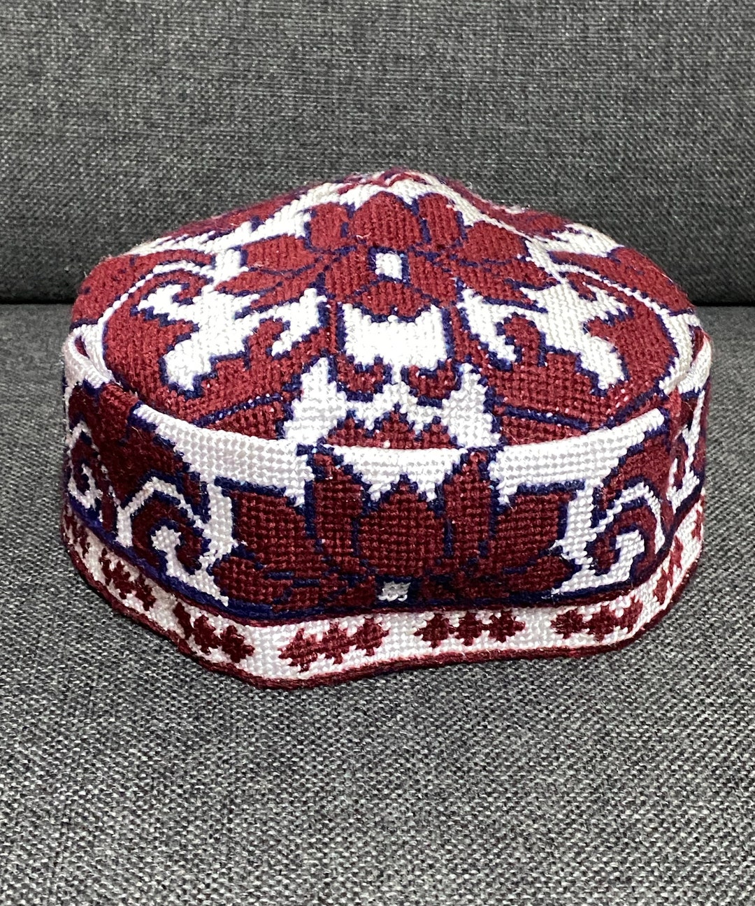 Bukharian Kippah Hat - Uzbekistan Kippa Cap, 22.8 Inch / 58 Cm - Etsy