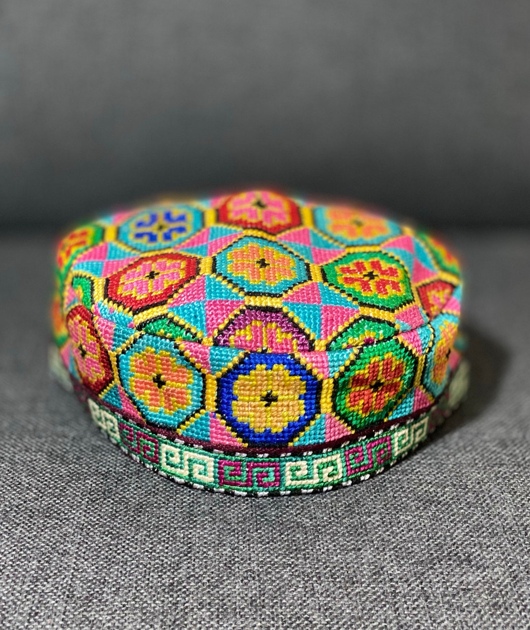 Silk Uzbek Cap Bukhara Hat Kippah, 61 Cm / 24 Inch - Etsy