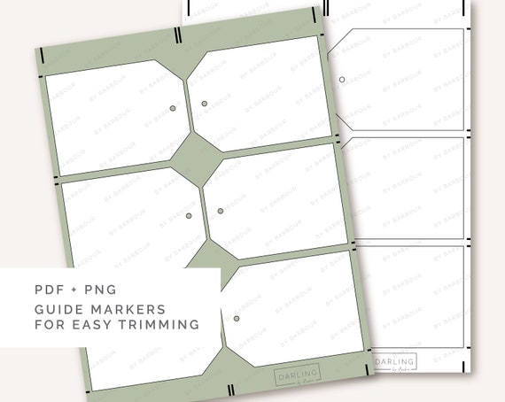 3x4 Gift Tag Template Instant Download - Etsy