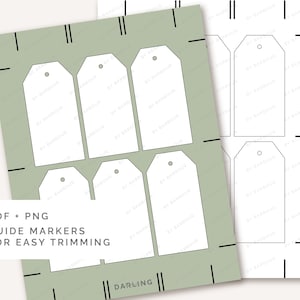 2x4 Gift Tag Template Instant Download - Etsy