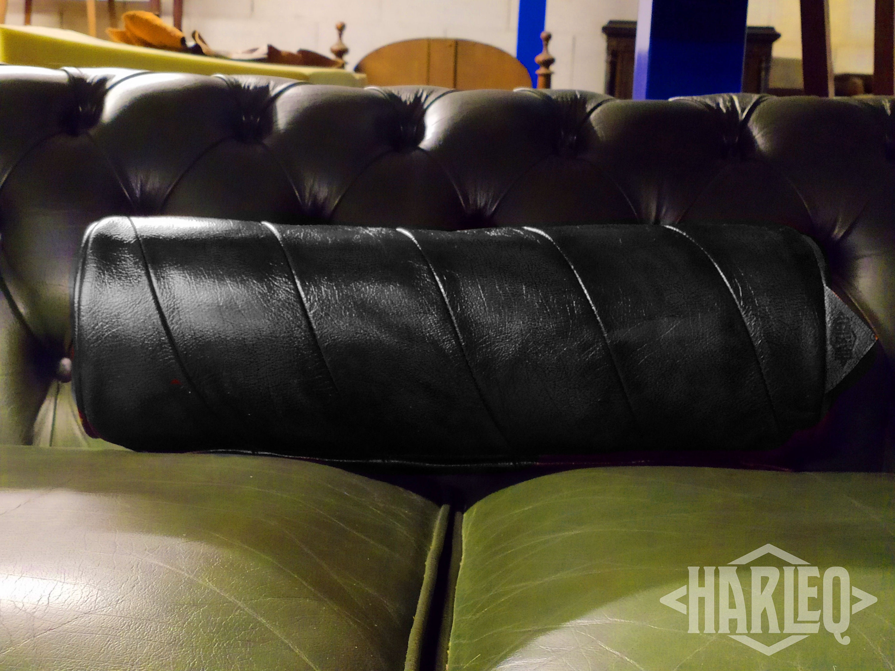 Unique Bolster Tube Pipe Real Leather Pillows Neck Support, Office ...