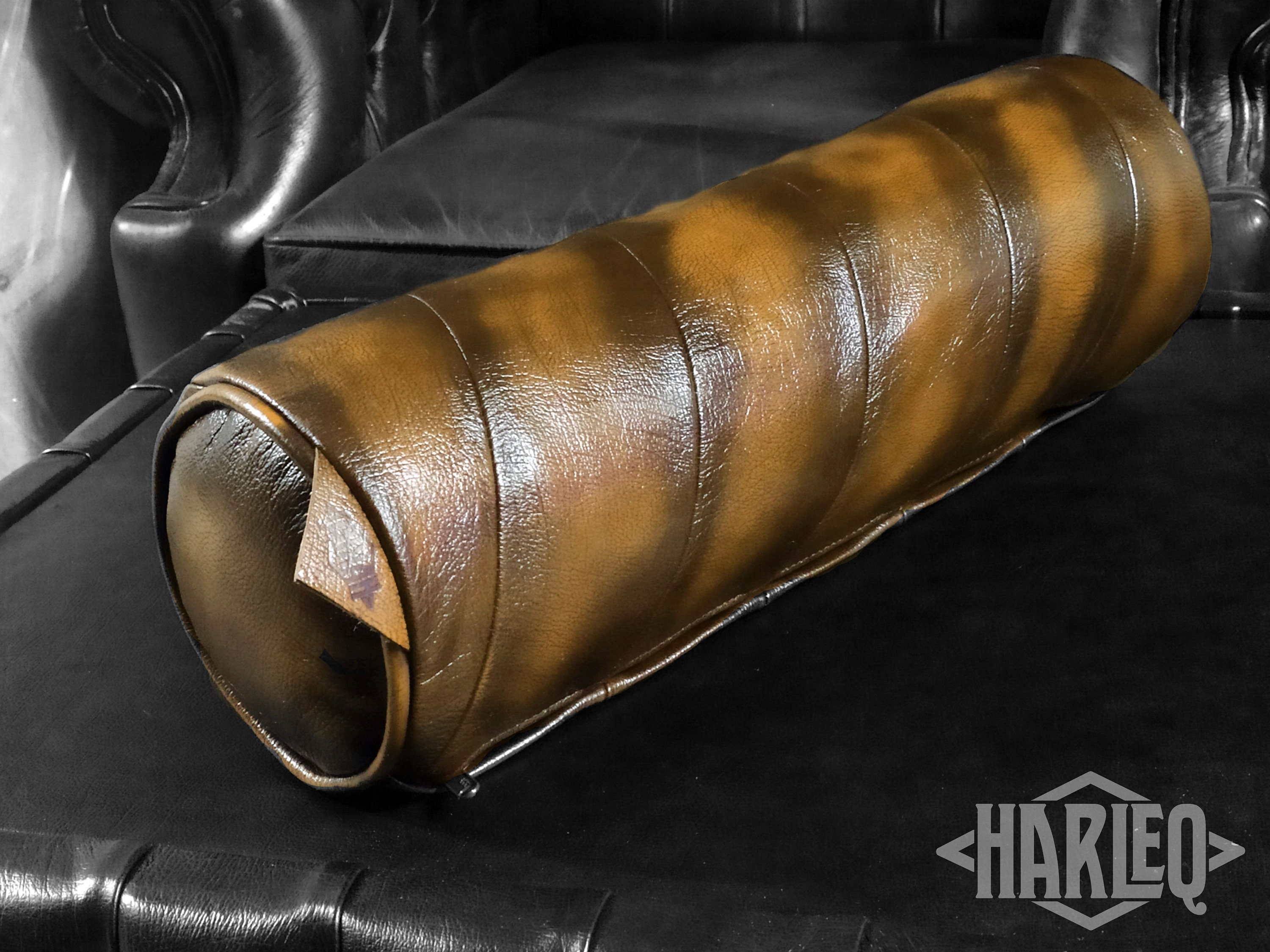 Unique Bolster Tube Pipe Real Leather Pillows Neck Support, Office ...