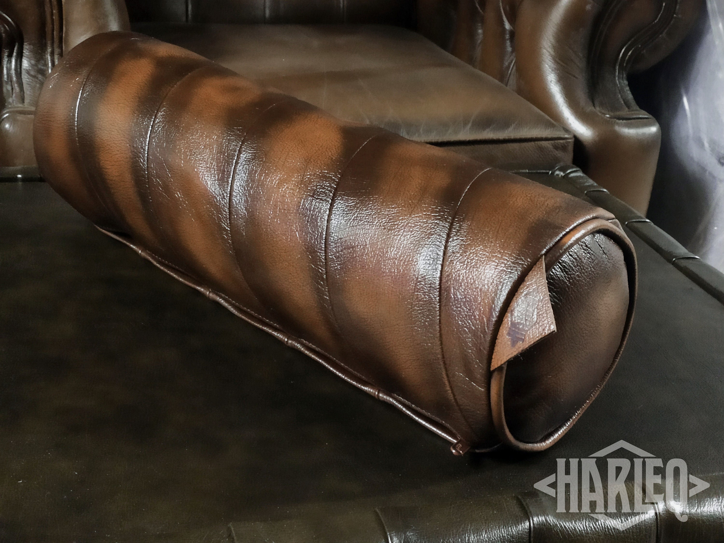 Unique Bolster Tube Pipe Real Leather Pillows Neck Support, Office ...