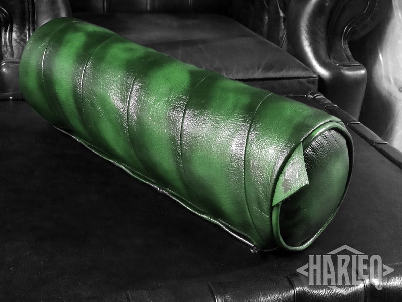 Unique Bolster Tube Pipe Real Leather Pillows Neck Support, Office ...