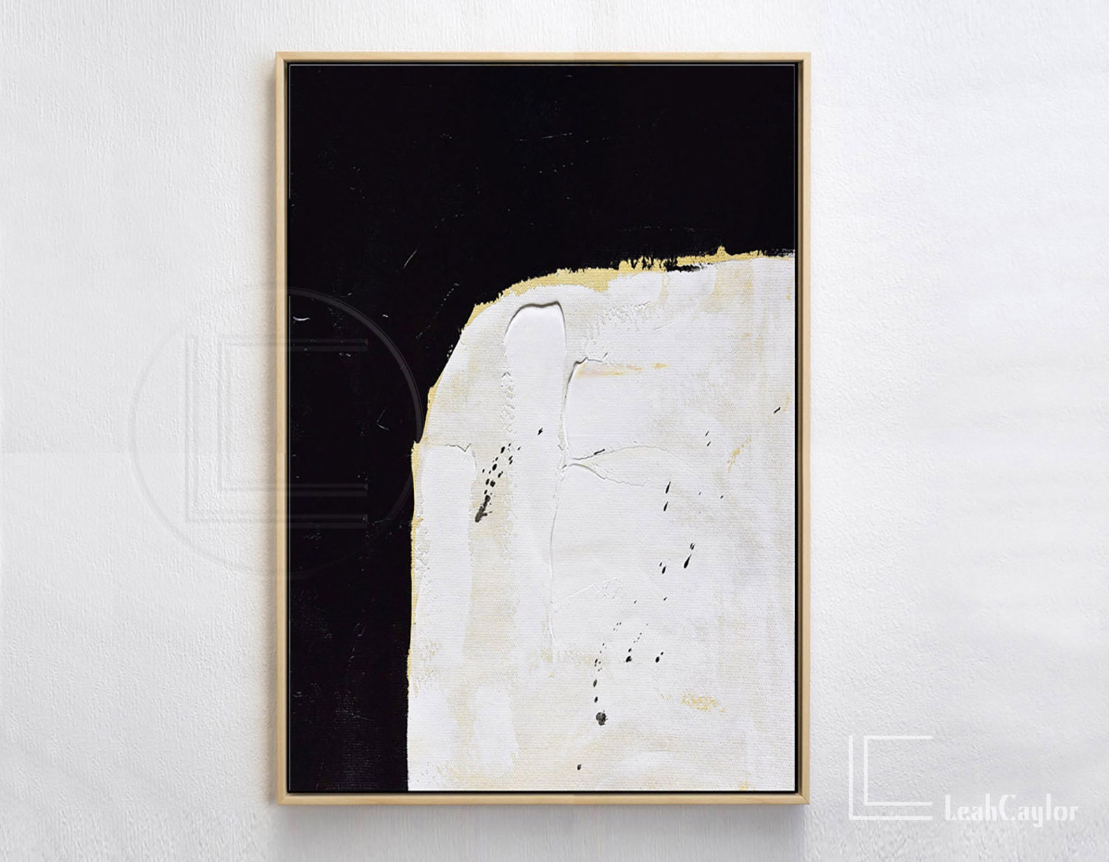 Oversized Vertical Abstract Painting on Canvas Art Rich - Etsy