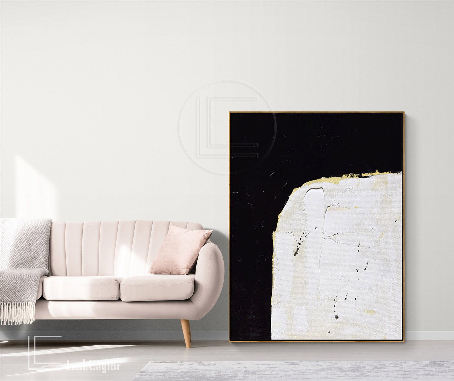 Oversized Vertical Abstract Painting on Canvas Art Rich - Etsy