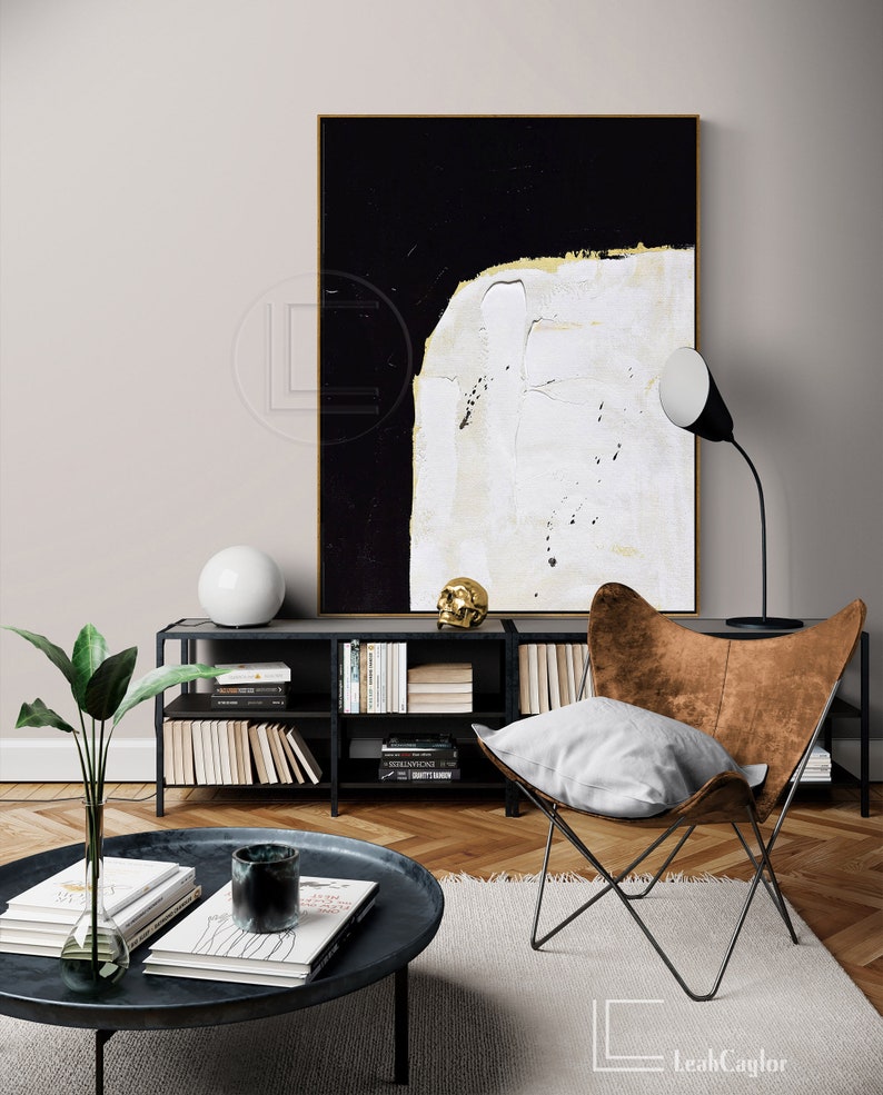 Oversized Vertical Abstract Painting on Canvas Art Rich - Etsy