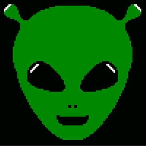 Alien Blanket Crochet Pattern, Row by Row, Grid, Single Crochet, C2c ...