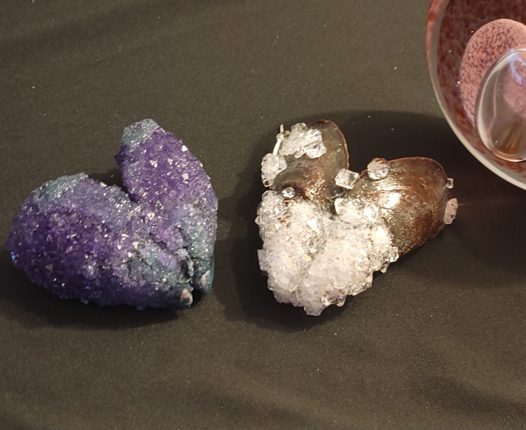 Crystallized Heart Shaped Mussel Shells - Etsy