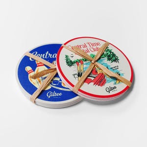 Central Time Bowling Souvenir Coasters - 4 Pack - Etsy