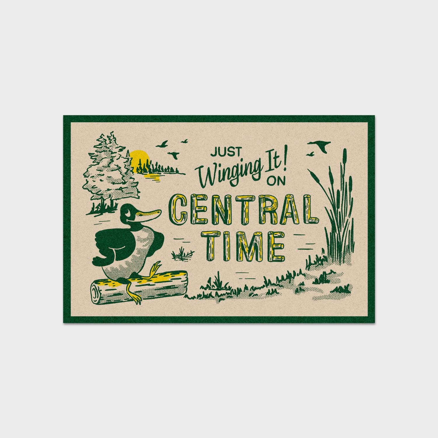 Central Time Post Cards - Hand Drawn - Assorted 6pk - Etsy