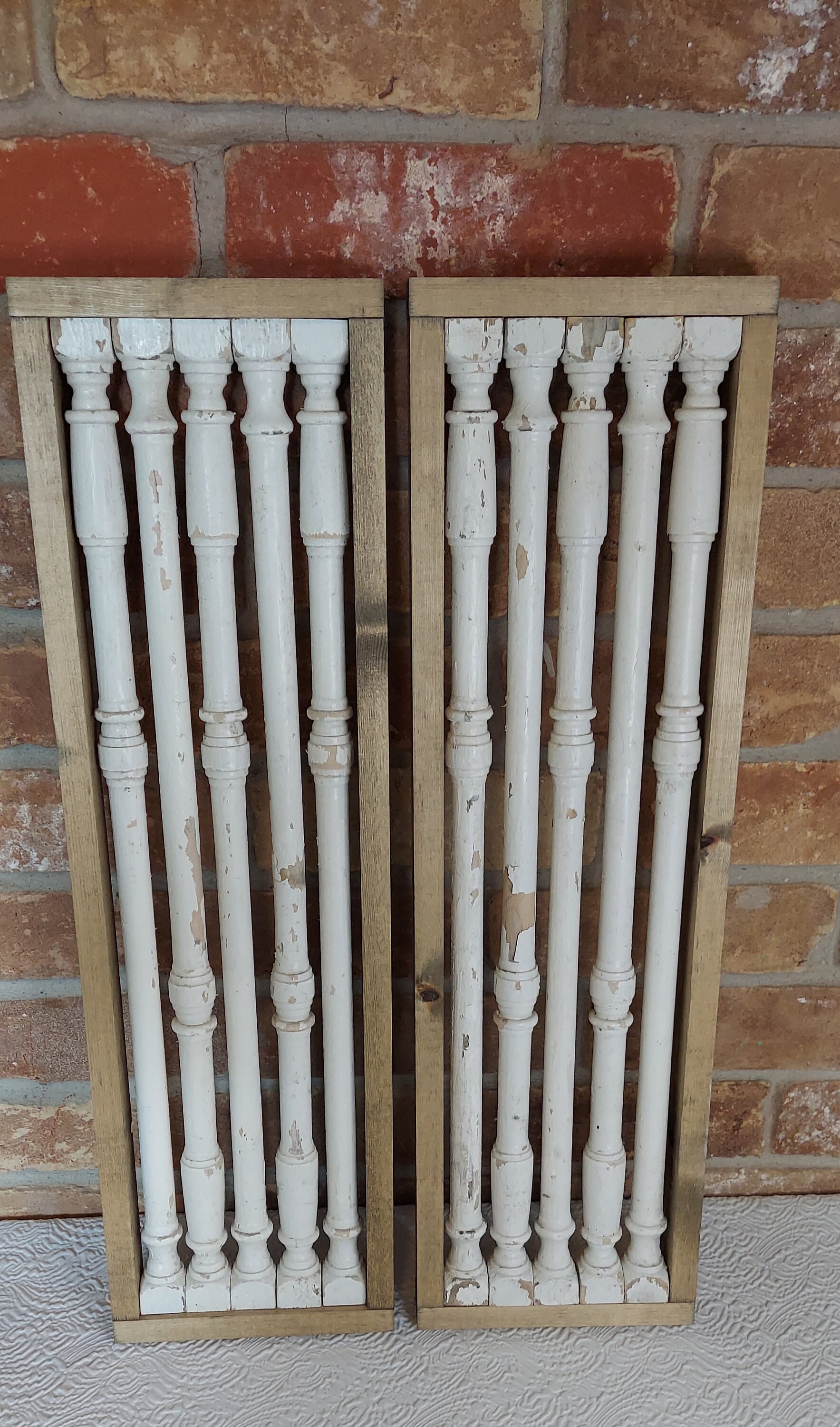 Spindle Wall Decor, Fireplace Decor, Wall Decor, Farmhouse Decor, Wall ...