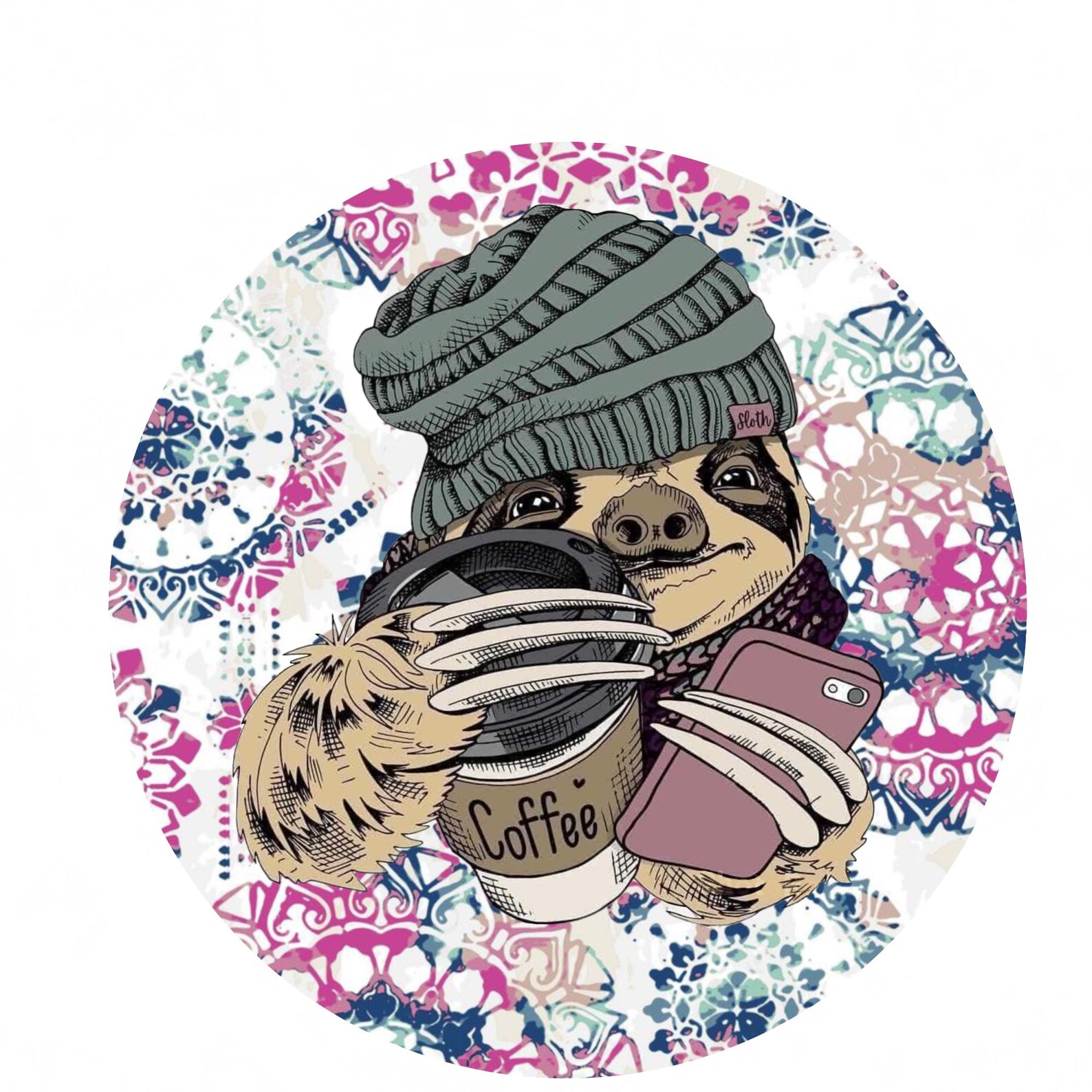 Sloth Png, Cute Sloth, Sublimation Design, Sublimation Image, Shirt ...