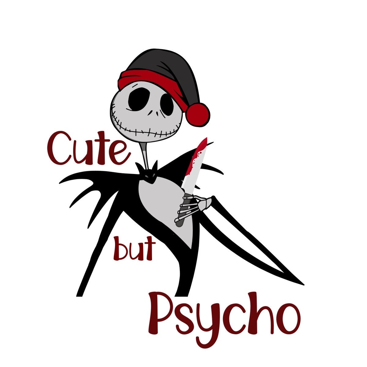 Cute but Psycho Jack, Cute Psycho, Psycho Png, Skeleton Png, Nightmare ...