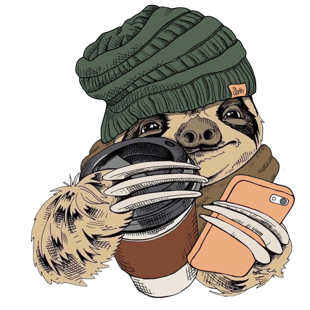 Fall Sloth Design, Cute Sloth, Sloth Sublimation,sublimation Design ...