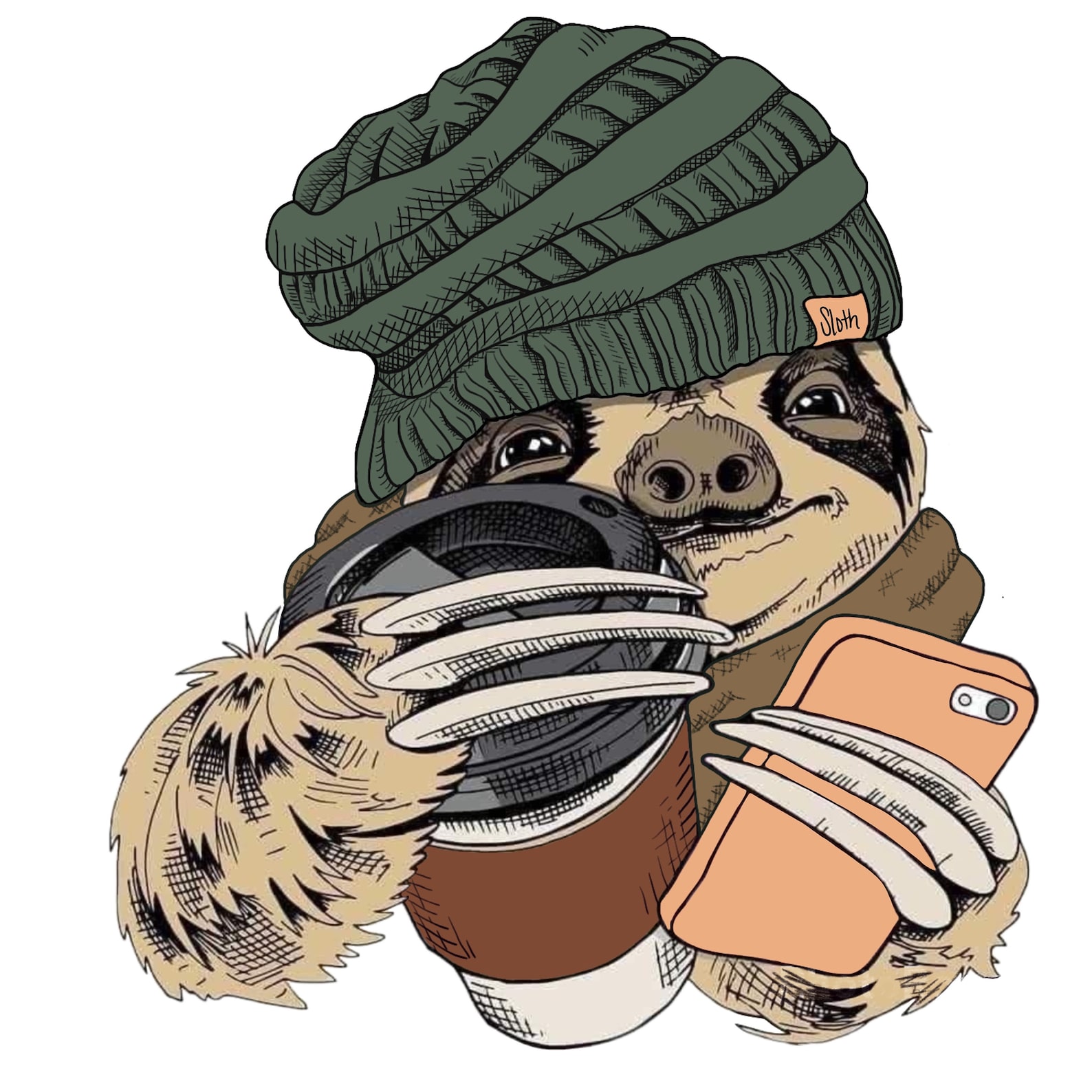 Fall Sloth Design, Cute Sloth, Sloth Sublimation,sublimation Design ...