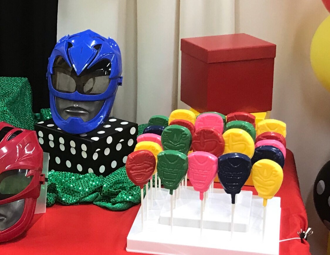 Power Rangers chocolate lollipops | Etsy