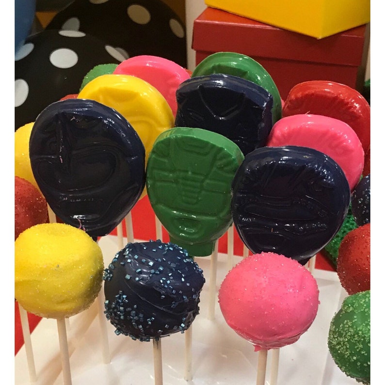 Power Rangers chocolate lollipops | Etsy