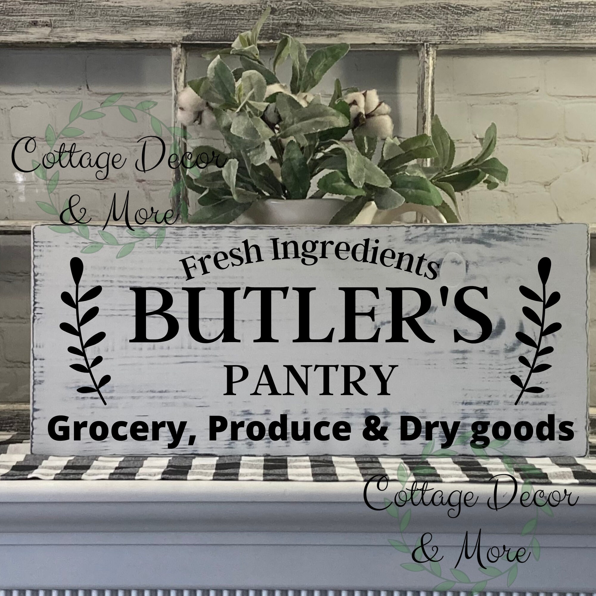 Modern Butler Pantry Sign - Etsy