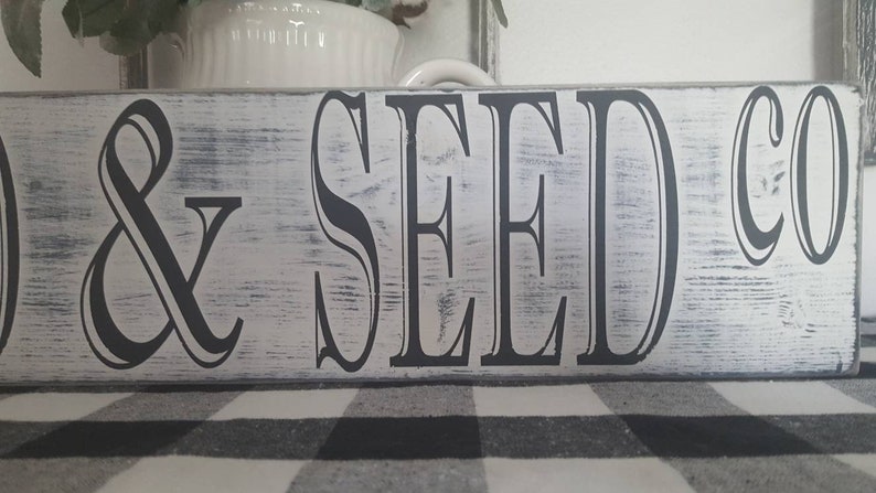 Feed and Seed Farmhouse Sign Farmhouse Decor Farmhouse Wall - Etsy