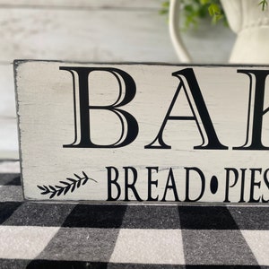 Handcrafted Rustic Bakery Sign Wooden Bakery Decor Kitchen Wall Art ...