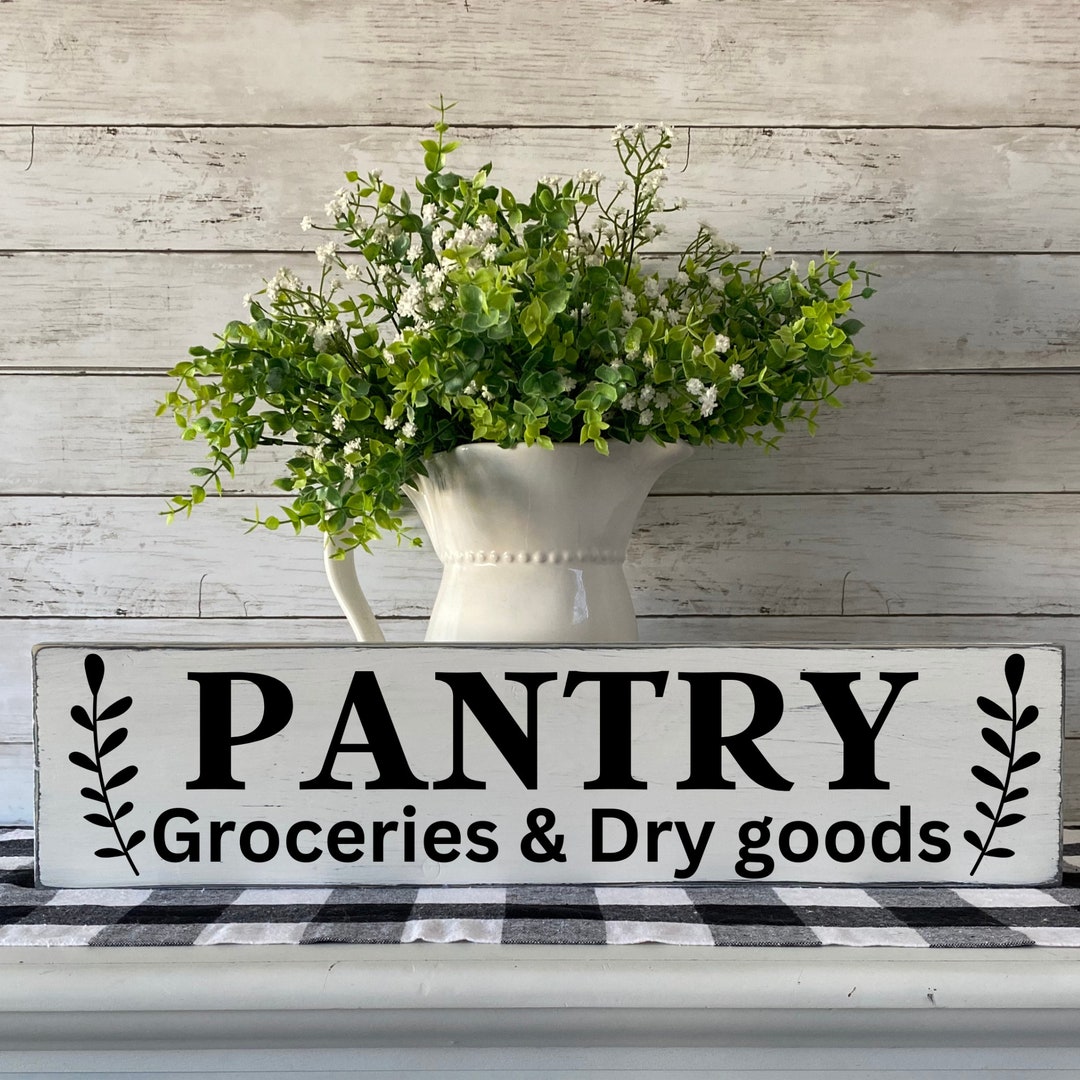 Pantry Sign, Kitchen Decor, Pantry Wood Sign, Farmhouse Decor ...