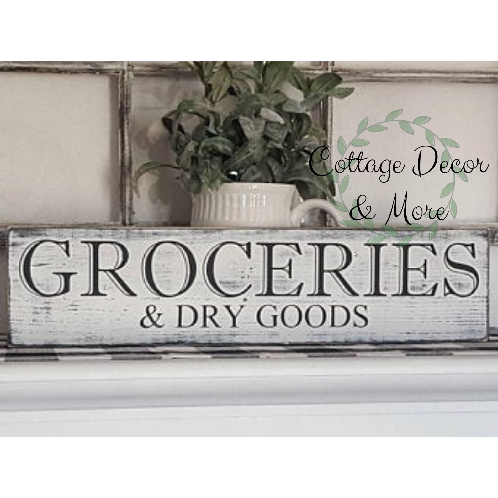 Groceries Sign Groceries Wood Sign Farmhouse Decor Rustic | Etsy