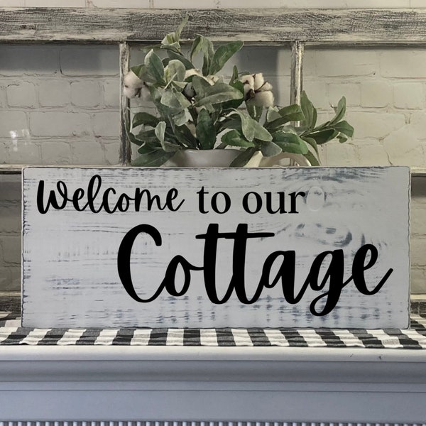 Cottage Wood Sign - Etsy